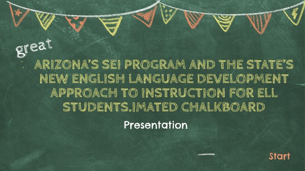 ANIMATED CHALKBOARD PRESENTATION | Genially