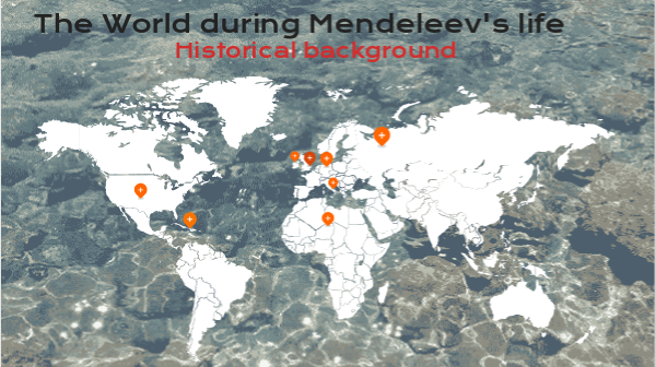 World during Mendeleev's life