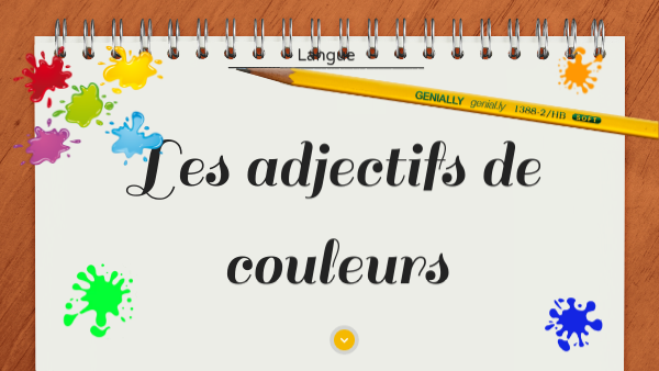 Les adjectifs de couleur | Genially