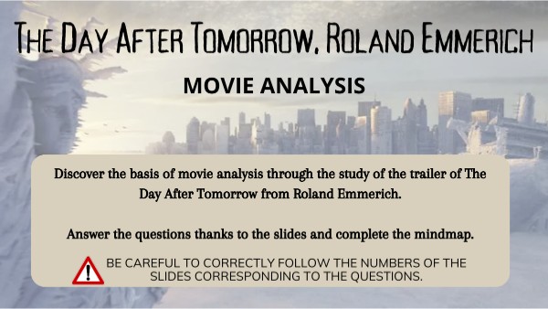 MOVIE ANALYSIS the day after tomorrow