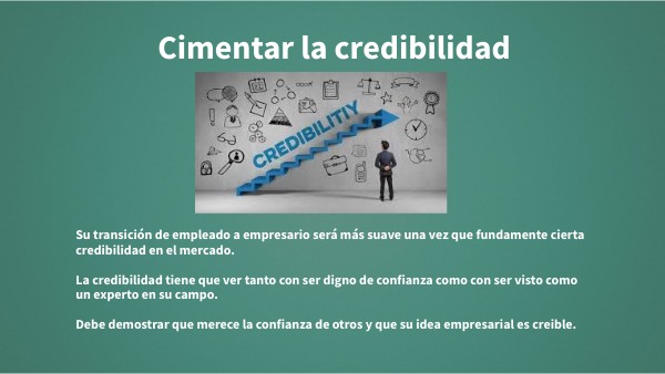 Cimentar la credibilidad