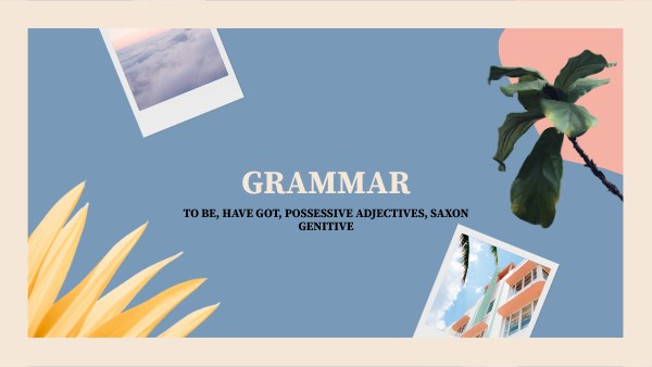 UNIT 1: GRAMMAR POINT TO BE | Genially