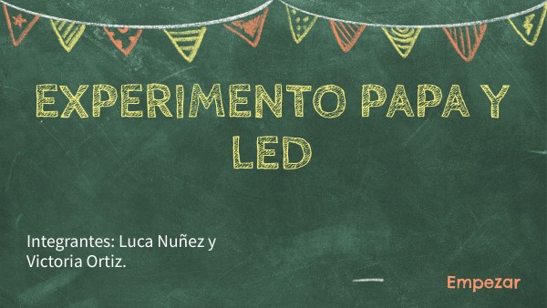 Experimento papa y led | Genially
