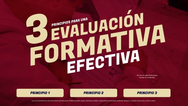 Principios Eval Formativa | Genially
