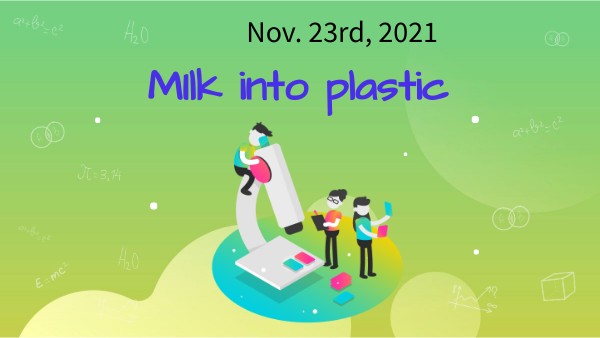 Milk into plastic