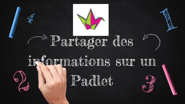 Je publie des informations avec Padlet