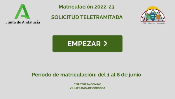 Matriculación 22-23 | Genially