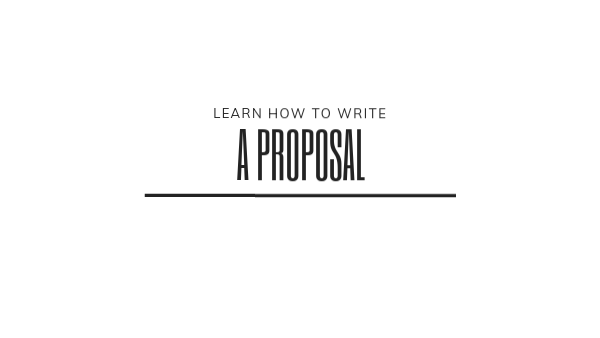 HOW TO WRITE A PROPOSAL | Genially