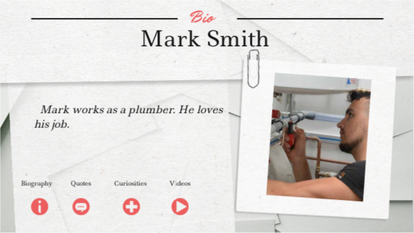 a brief bio : plumber