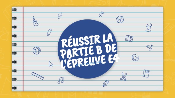 Epreuve E4 | Genially