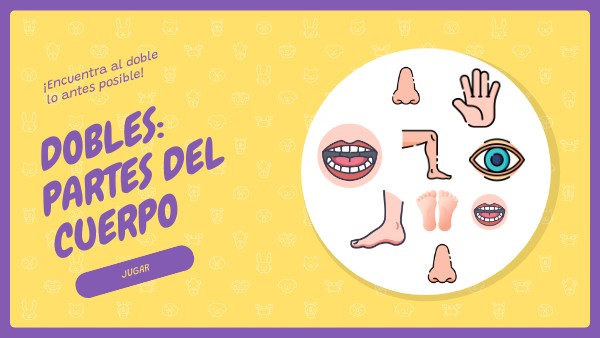 JUEGO DOBLES: partes del cuerpo