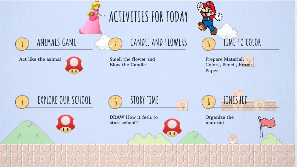 Activities For today