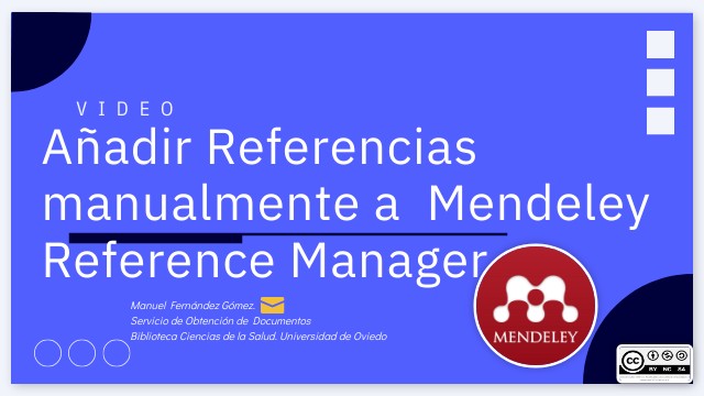 2024 - Añadir Referencias manualmente a Mendeley Reference Manager | Genially