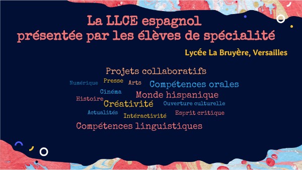 La spécialité LLCE présentée par les élèves | Genially