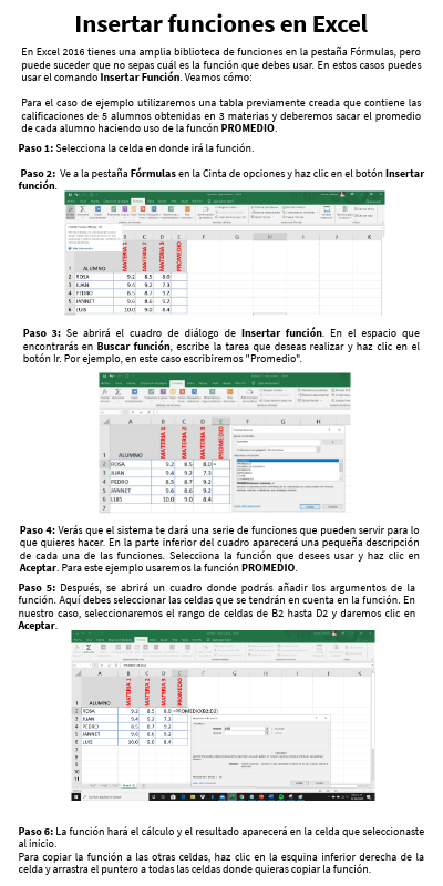 Insertar funciones | Genially