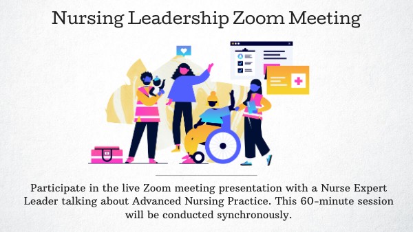 Nursing Leadership Zoom Meeting