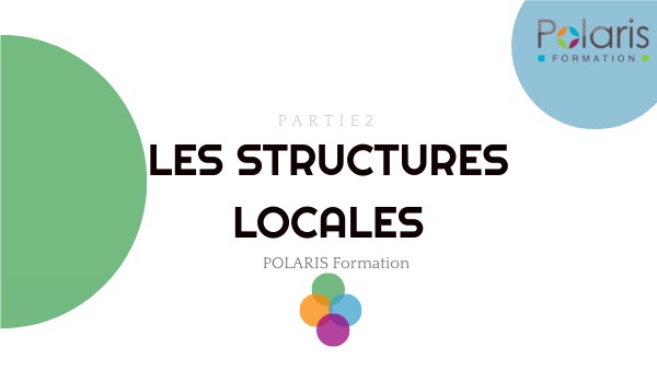 Recherche de stage 3 Les structures locales | Genially
