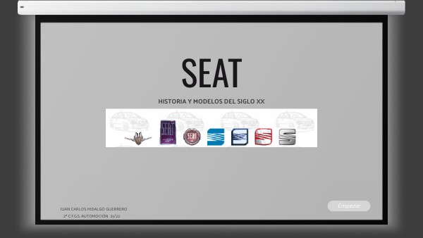 SEAT- HISTORIA DE UNA MARCA-Juan Carlos Hidalgo Guerrero | Genially