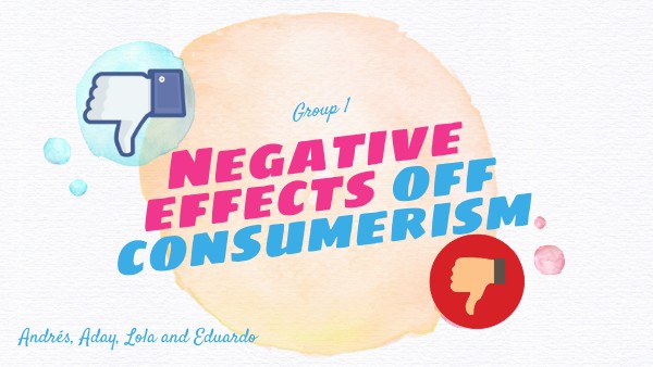 Negative effects of consumerism