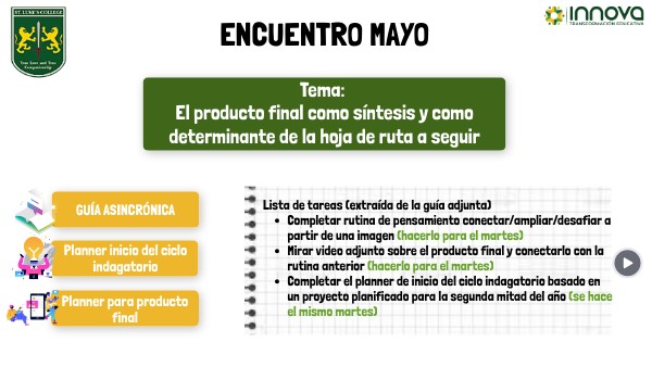 Encuentro mes de mayo - material asincrònico | Genially