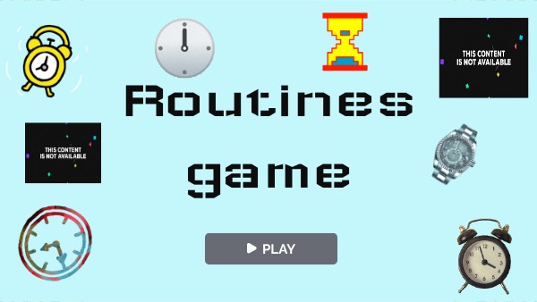 Routines game