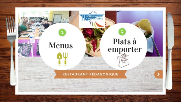 RESTAURANT PEDAGOGIQUE MENU | Genially