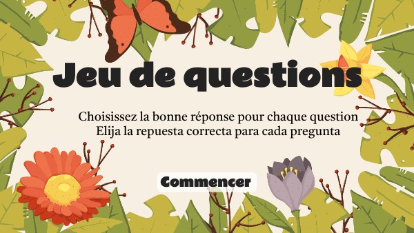 Jeu de questions | Genially