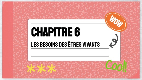Les besoins des êtres vivants | Genially