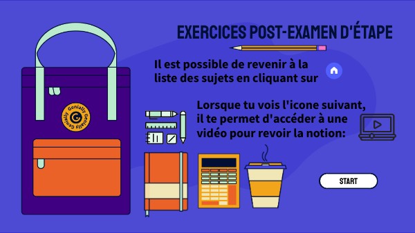 Révision examen étape 1 STE | Genially