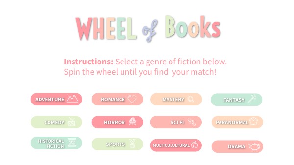 Wheel of Books | Genially
