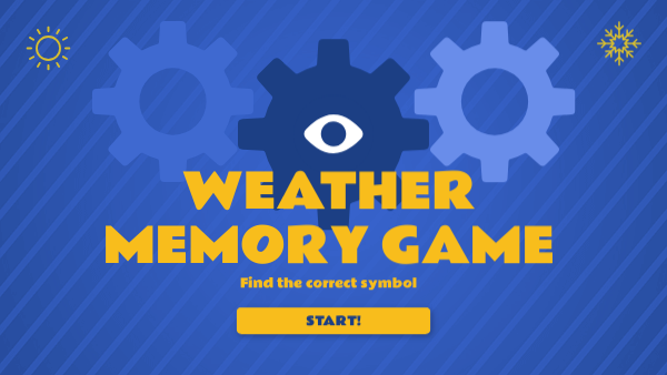 weather memory game | Genially