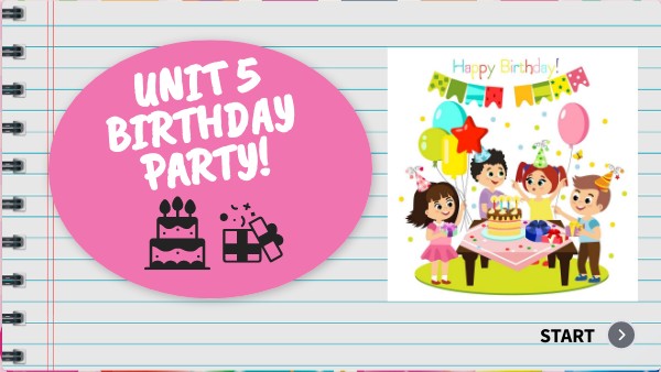 "It's my birthday!" Unit 5 2nd Primary | Genially