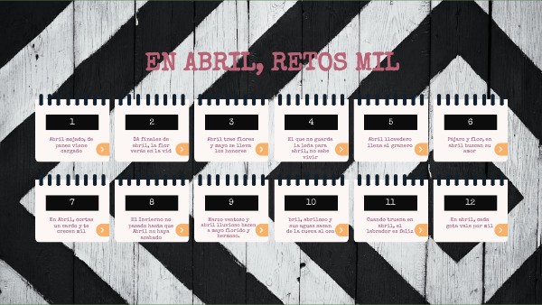 en abril, retos mil | Genially
