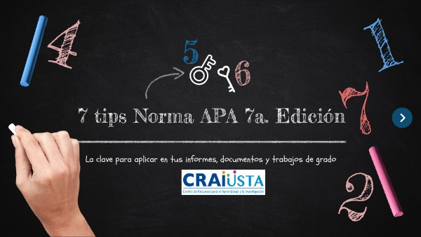 7-Tips en Norma APA 7a. Edición | Genially