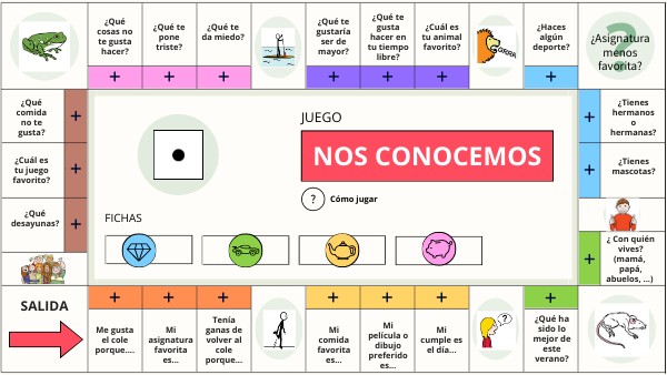 JUEGO TABLERO nos conocemos | Genially
