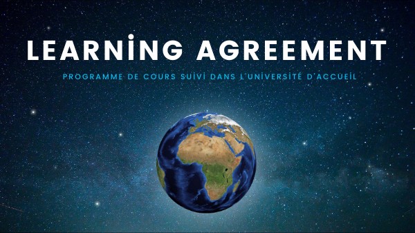 Learning agreement UA | Genially