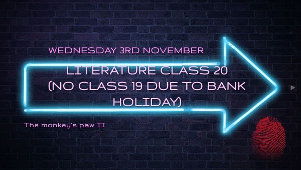 Lite class 20 Wednesday 3rd November 2021TATION | Genially