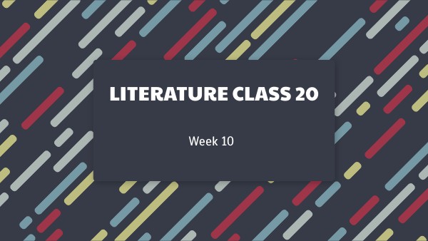 Literature class 20 The END Persepolis | Genially