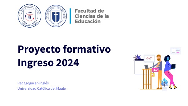 PRESENTATION Proyecto formativo ELT