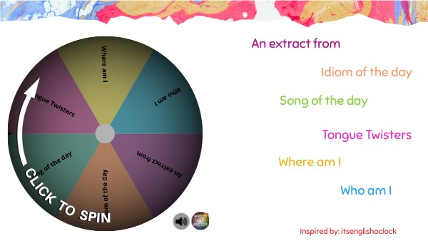 Wheel of Rituals | Genially