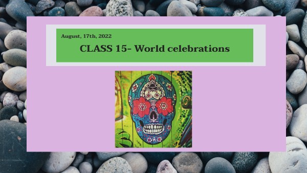 Class 15 - August 17th