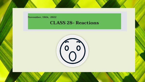 Class 28 - November 16th