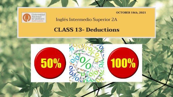 Class 13- October 19th | Genially