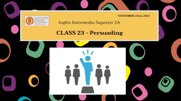 Class 23 - November 23rd | Genially