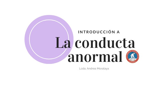 Conducta anormal | Genially