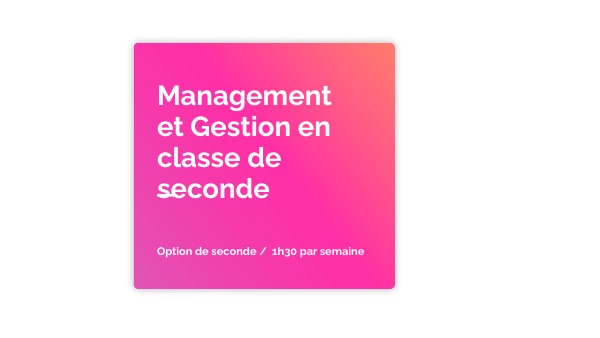 2de Management-gestion | Genially