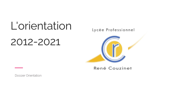 Pilotage de l'orientation | Genially