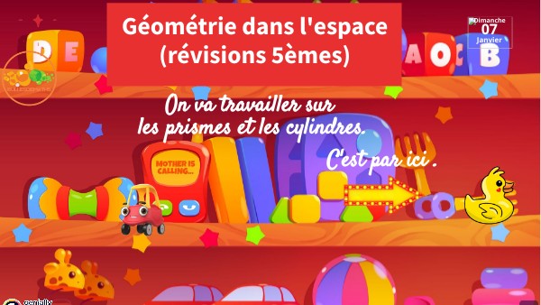 4eme Géométrie dans l'espace(révisions 5èmes)