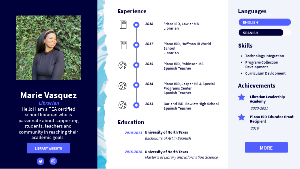 Vasquez Resume | Genially