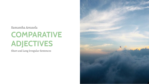 Comparative Adjectives | Genially